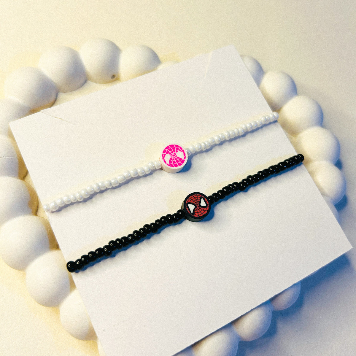 BEADED SPIDERMAN & GWEN STACY COUPLE BRACELETS – Lilly Store